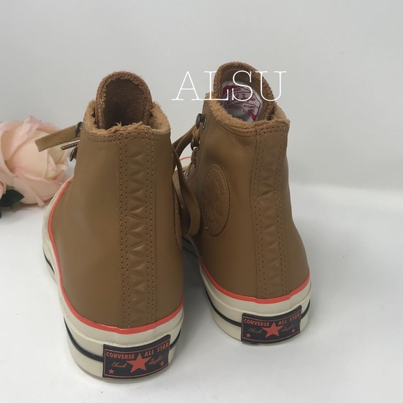 Converse | Shoes | Converse Chuck 7 Hi Leather Burnt Caramel W Authe ...